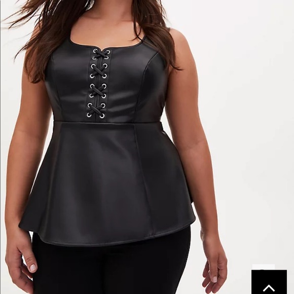 torrid | Tops | Torrid Leather Corset Top | Poshmark